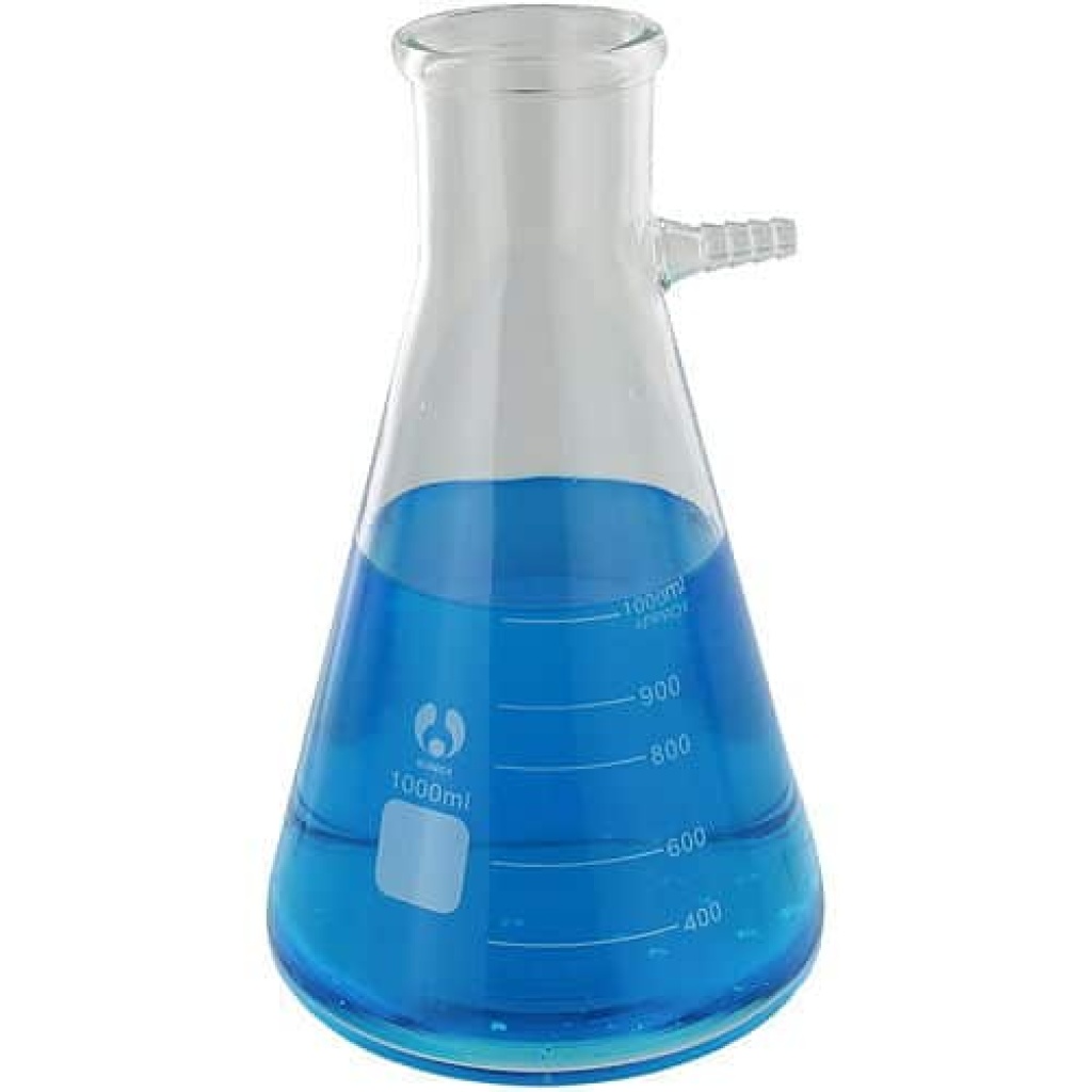 Filter Flasks, 1000 ml, complete w/sleeve No. 5 - World Of Science